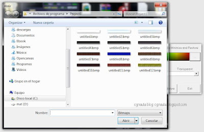 Agregar texturas a la superbarra de Windows 7 - CGnauta blog
